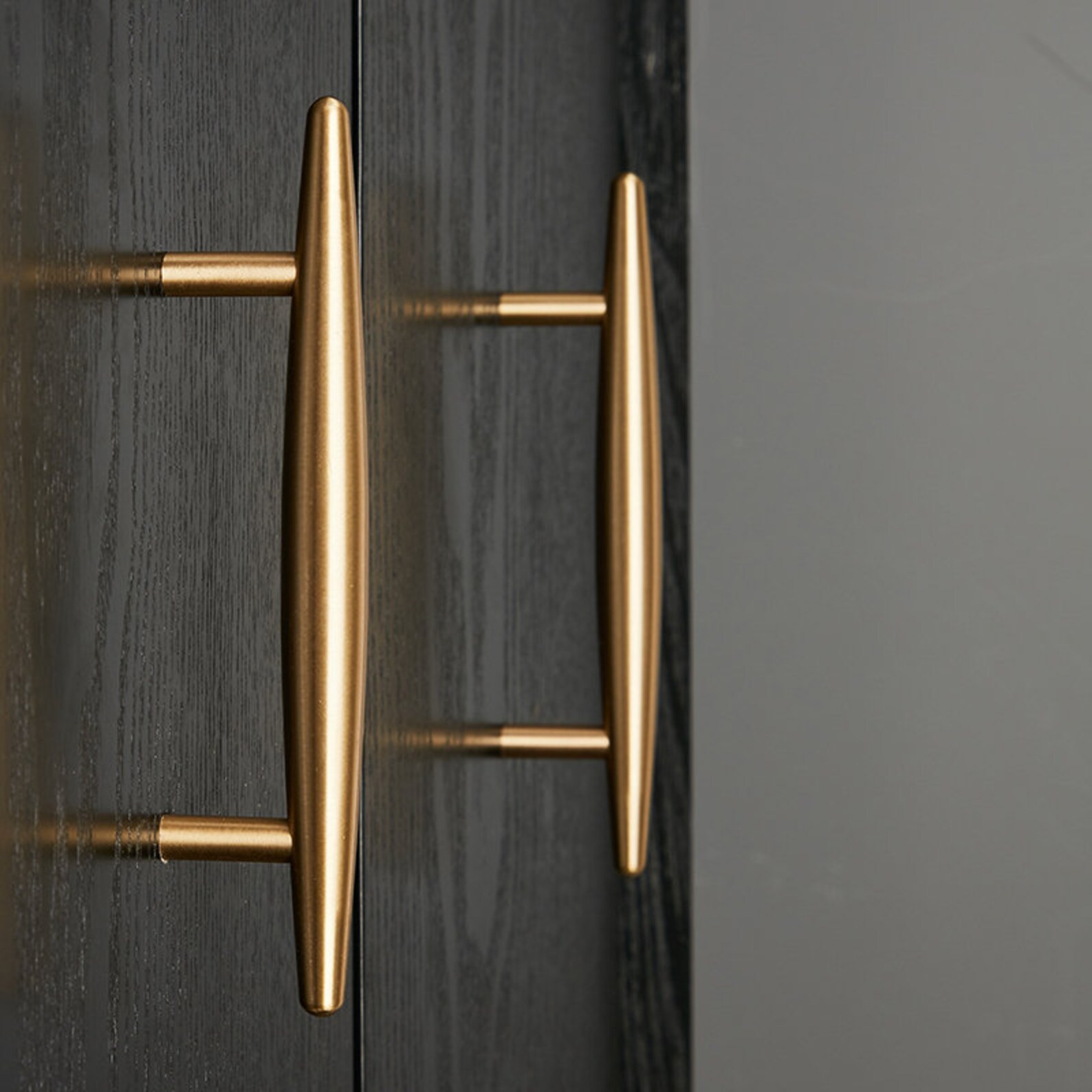 2.53.8 Solid Brass Wardrobe Door Handle | Etsy