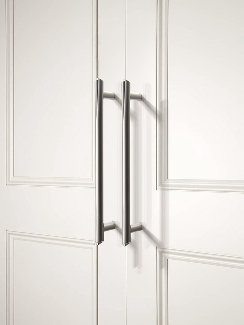 Silver Pull Handle Kitchen Hardware Matte Silver Wardrobe - Etsy