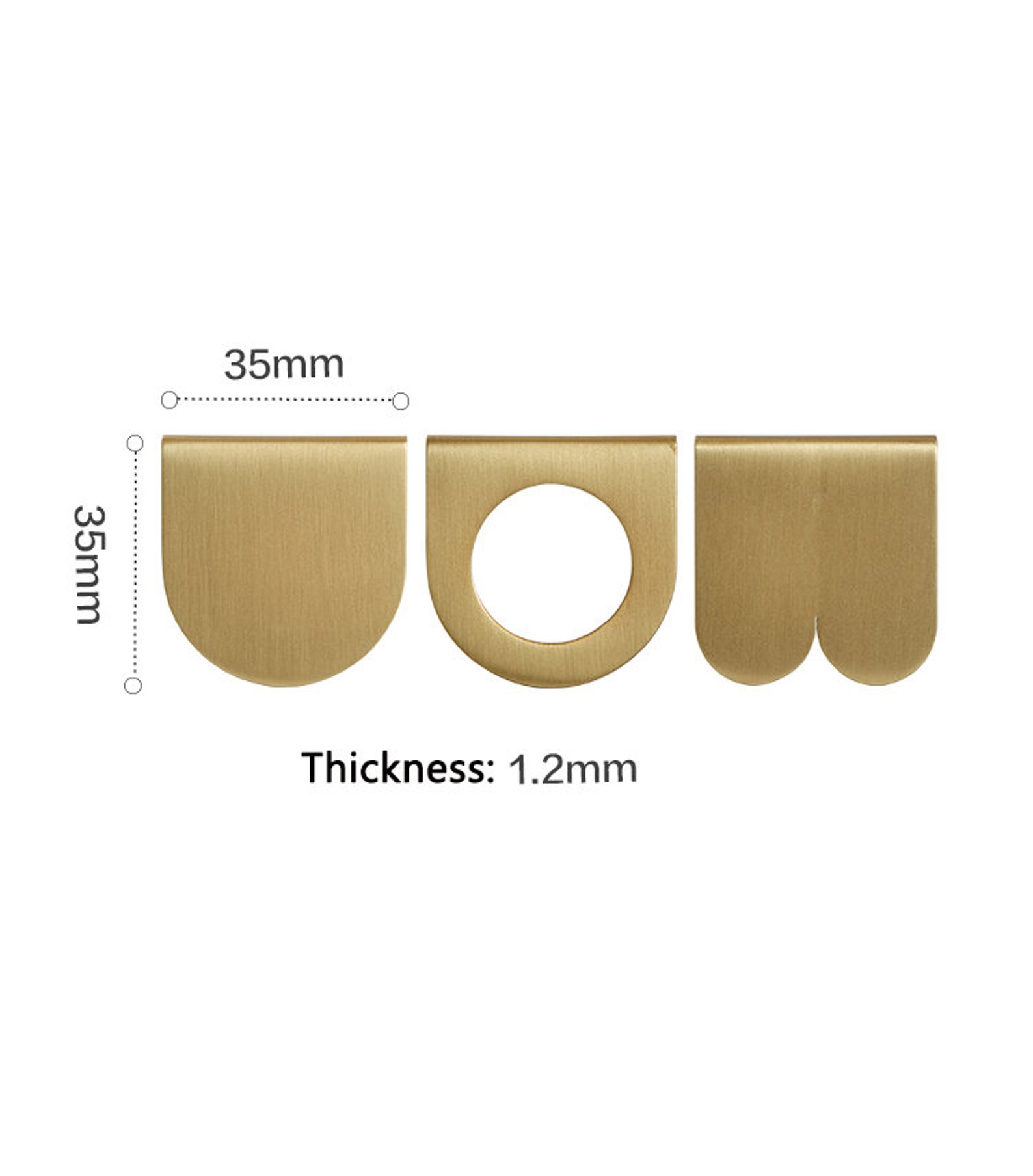 Brass Invisible Handle Brass Cabinet Pull Wardrobe Door - Etsy