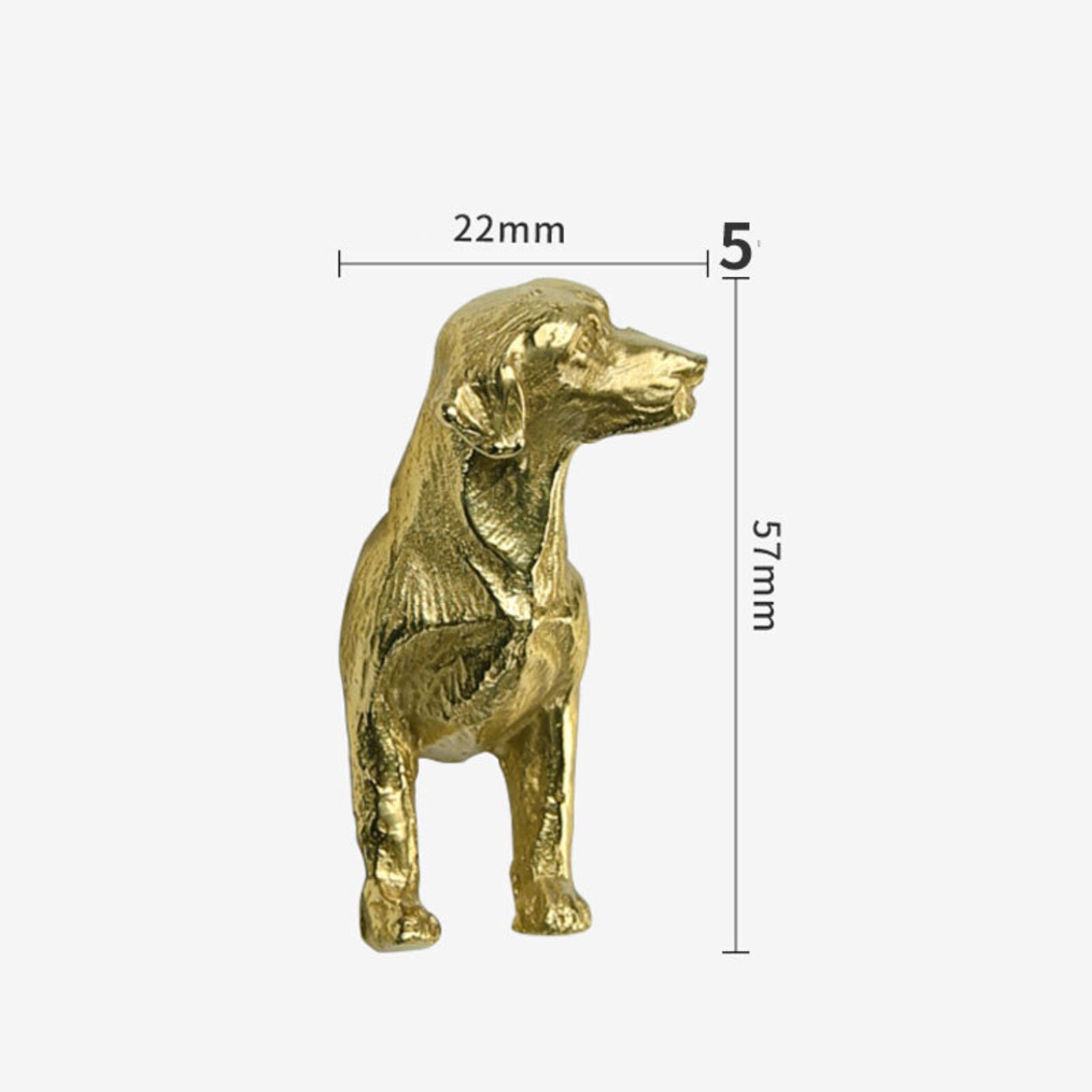 Solid Brass Drawer Knob Golden Dog Knob Cabinet Pull Wardrobe - Etsy