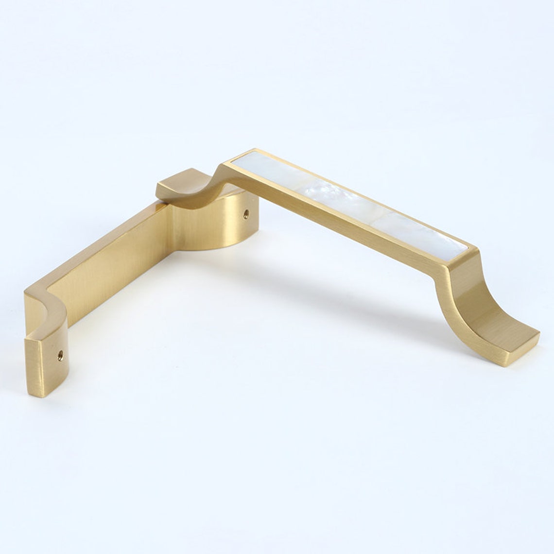 5 Solid Brass Cabinet Handle Golden Drawer Pull Metal - Etsy