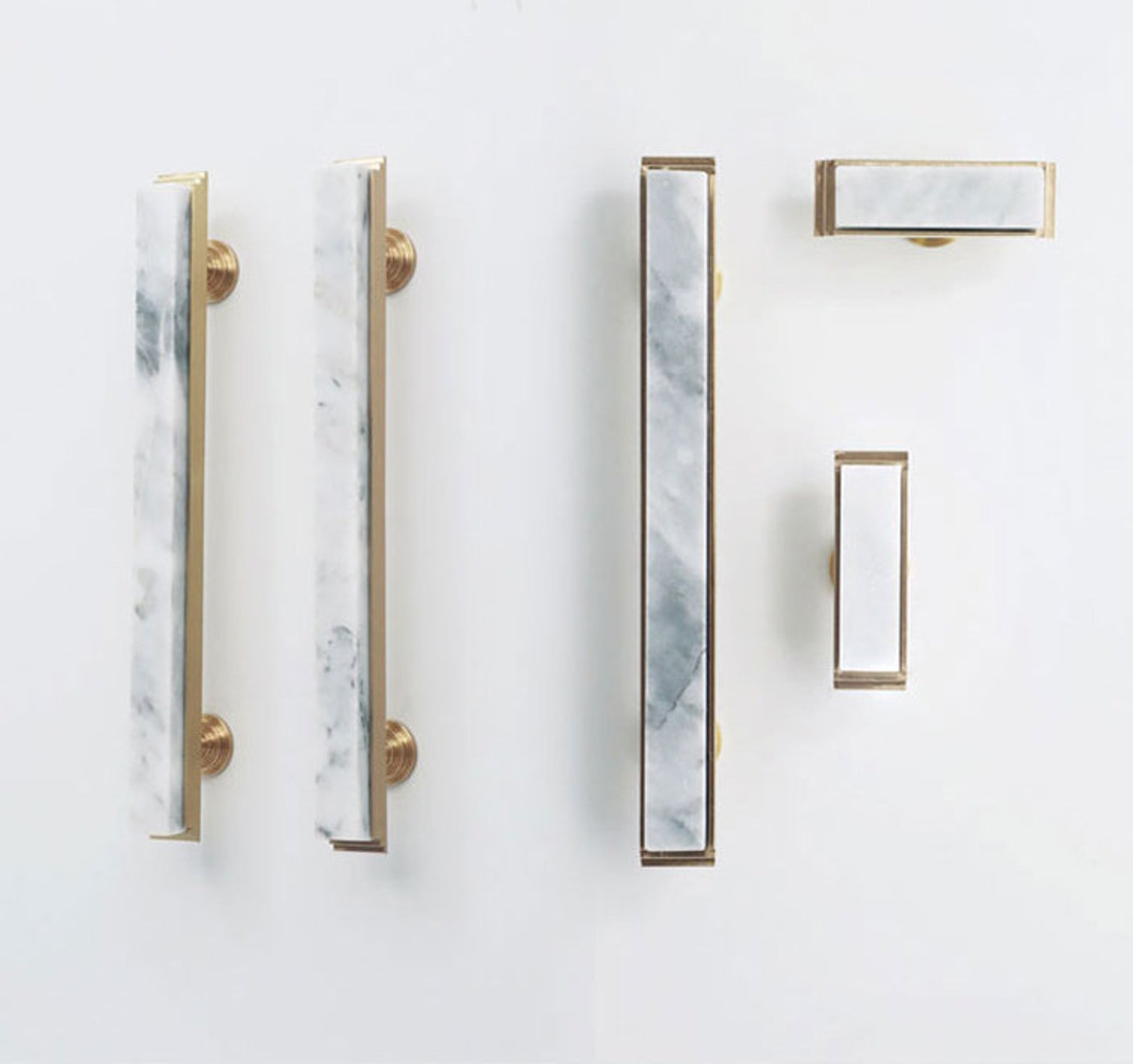 3.85 Marble Kitchen Cabinet Hardware Brass - Etsy