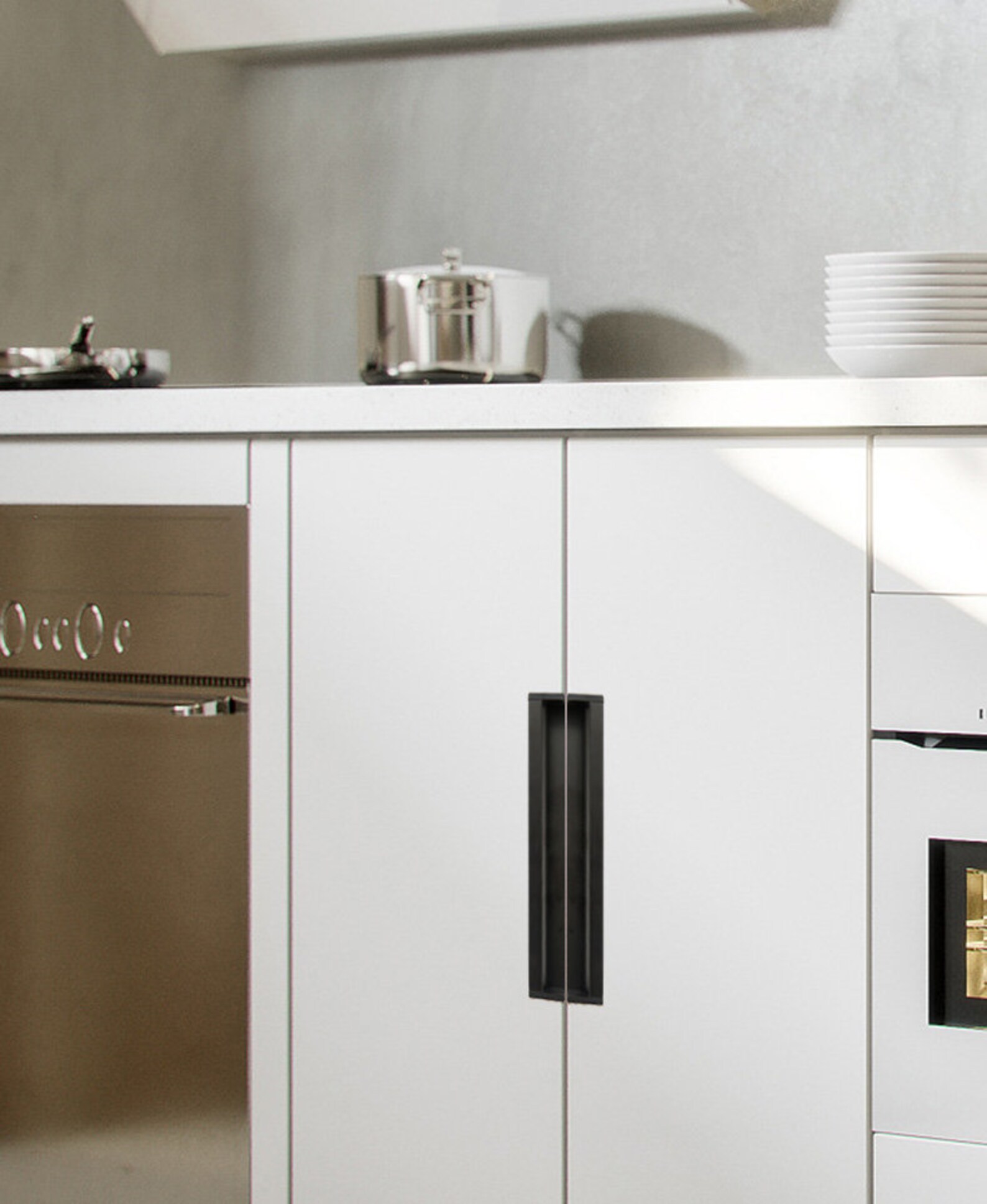 Invisible Cabinet Handles Door Pulls Gold Black Drawer Dresser - Etsy