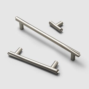 Silver Pull Handle Kitchen Hardware Matte Silver Wardrobe - Etsy