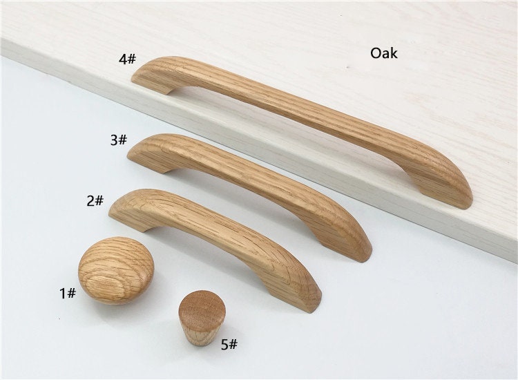 3.8 5 7.6 Raw Wood Door Pull Handle Solid | Etsy