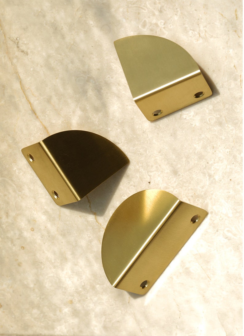 Invisible Brass Handle Hidden Golden Cabinet Handle Wardrobe - Etsy