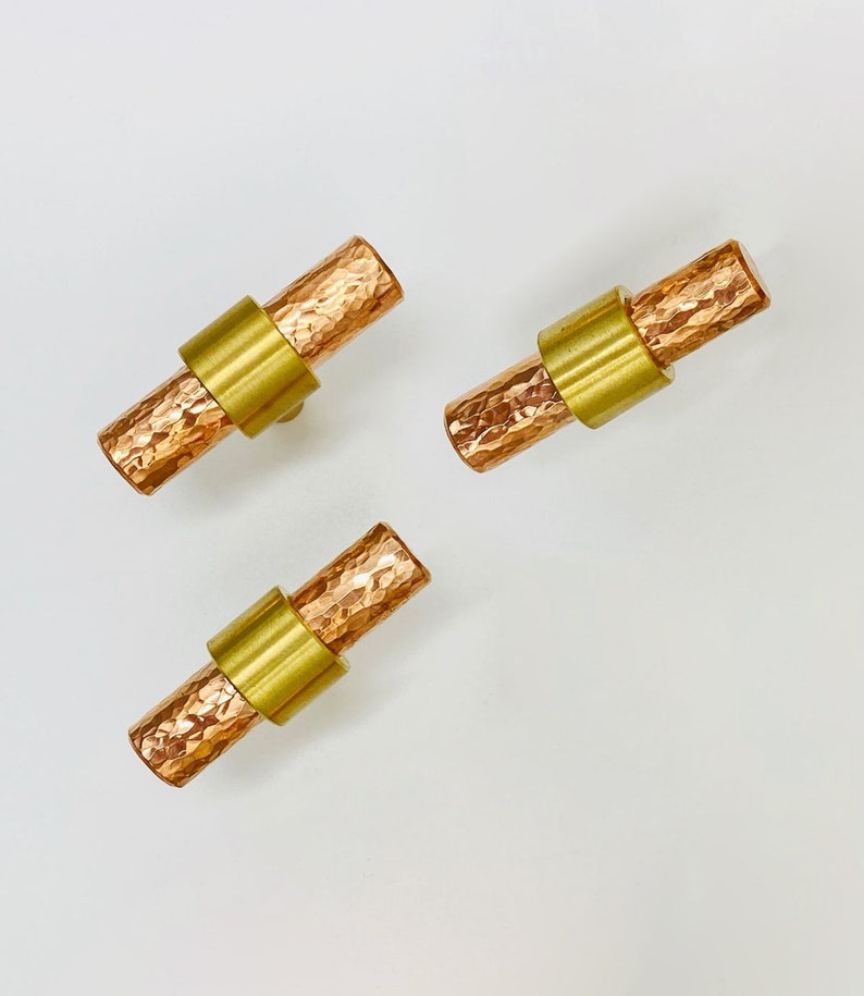 6.3 Solid Copper Hammer Grain Handle Rose Gold - Etsy