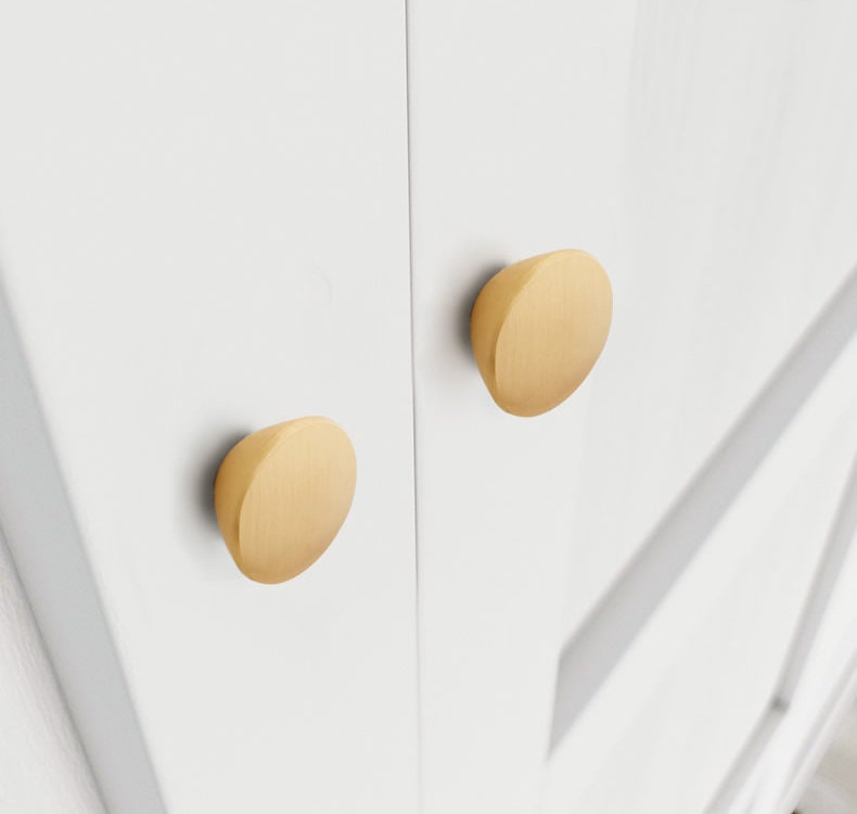 Golden Furniture Knob and Pull Solid Brass Wardrobe Knob | Etsy