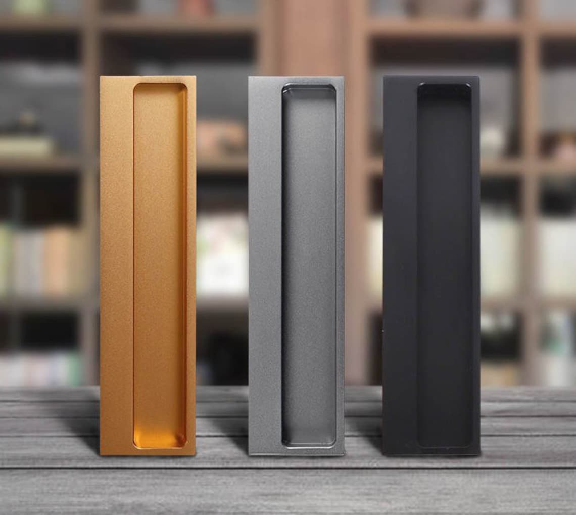 Embedded Sliding Door Handle Modern Kitchen Cabinet Pull - Etsy UK