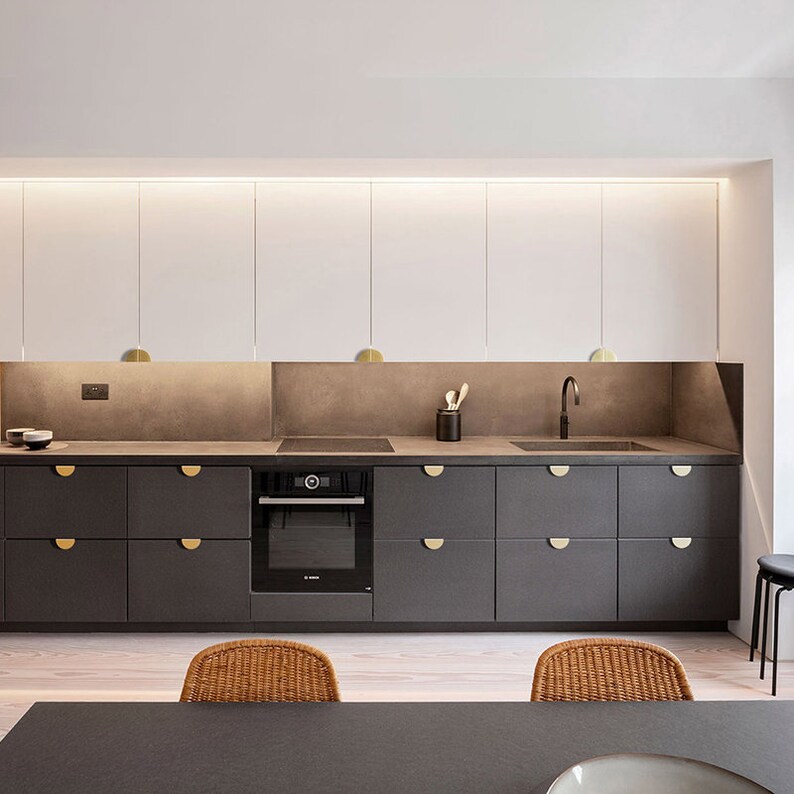 Invisible Brass Handle Hidden Golden Cabinet Handle Wardrobe - Etsy