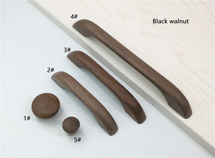 3.8 5 7.6 Raw Wood Door Pull Handle Solid | Etsy