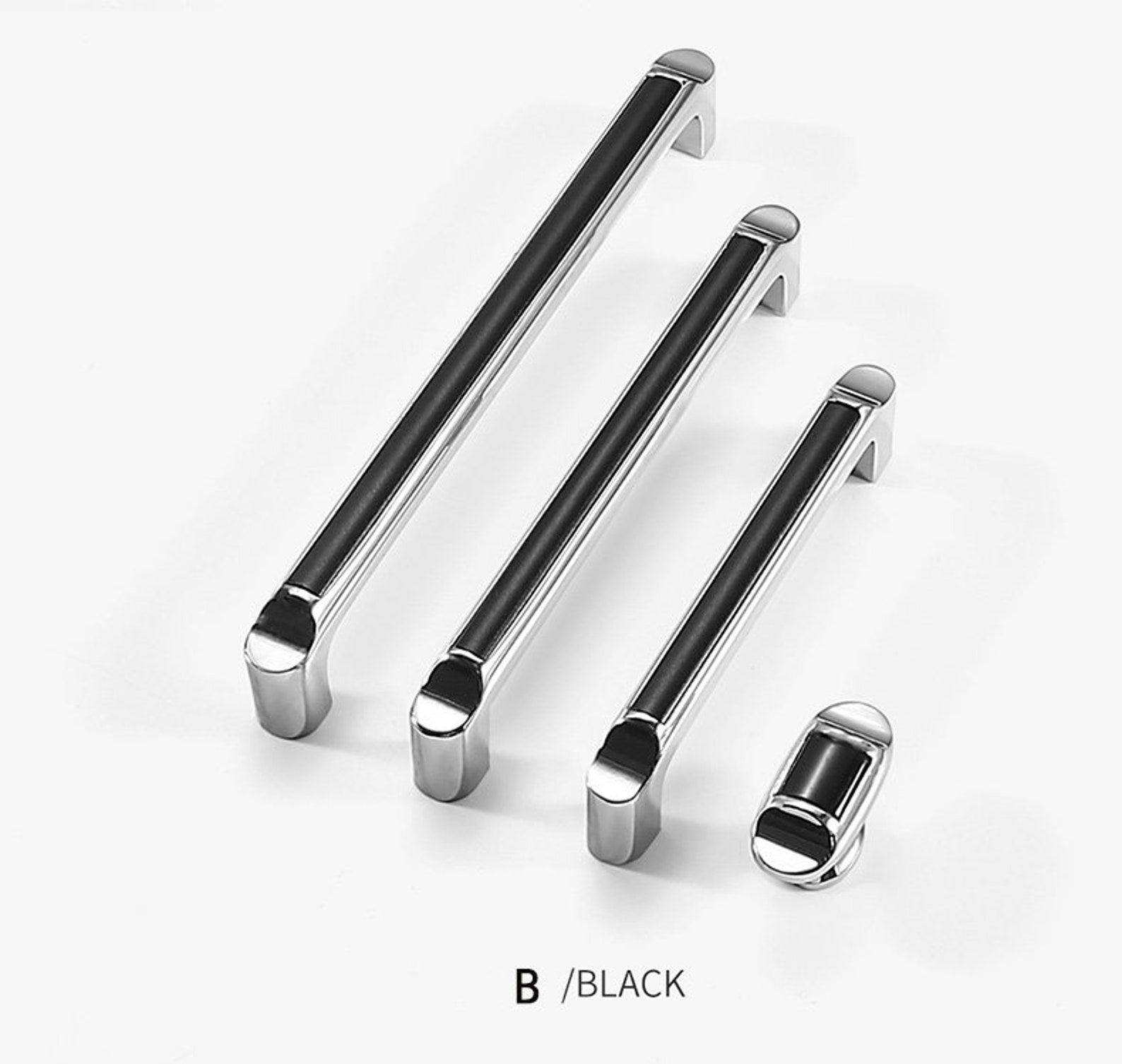 1.2612.6 Metal Wardrobe Door Handle Black /white - Etsy UK