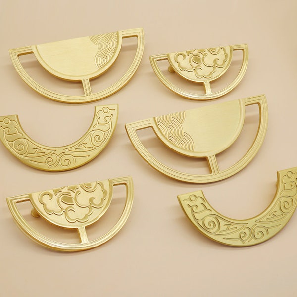Asian Brass Furniture Pull - Etsy
