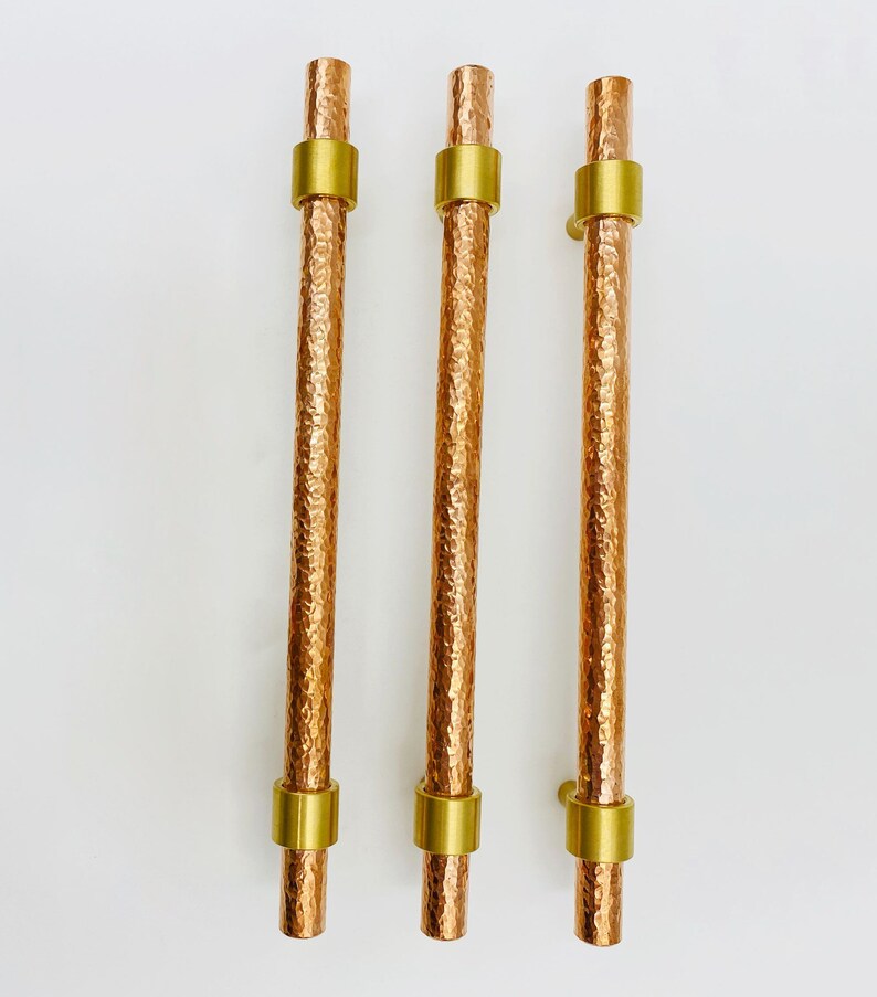 6.3 Solid Copper Hammer Grain Handle Rose Gold - Etsy
