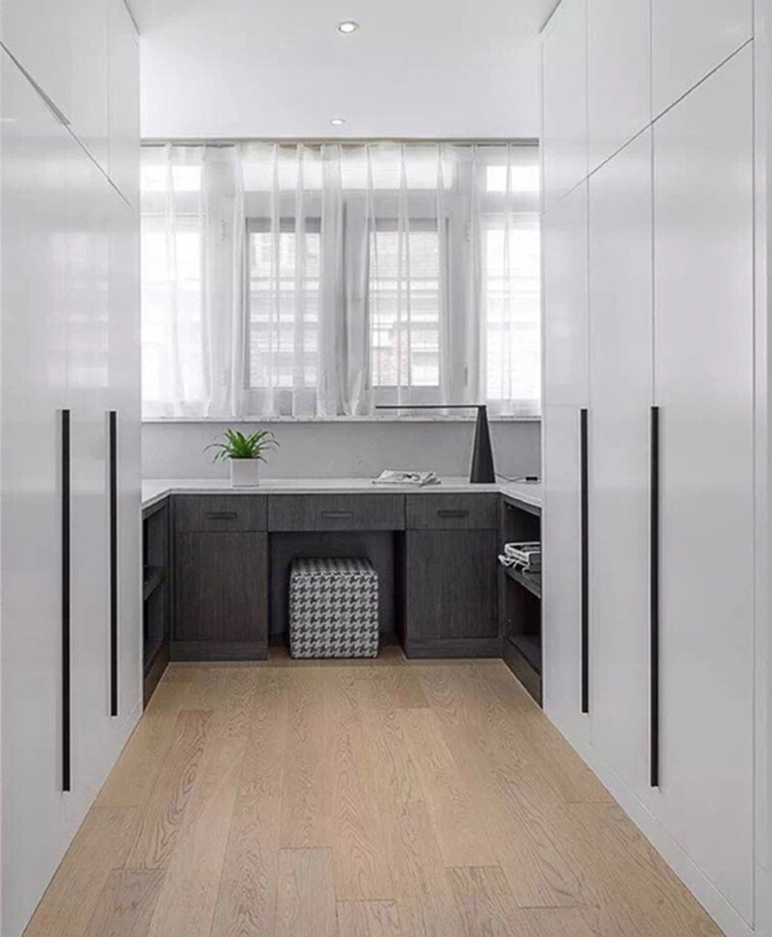 Invisible Furniture Hardware Golden Cabinet Pull Black | Etsy