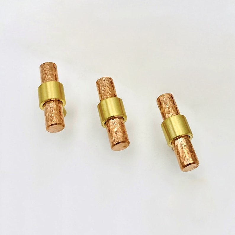 6.3 Solid Copper Hammer Grain Handle Rose Gold - Etsy