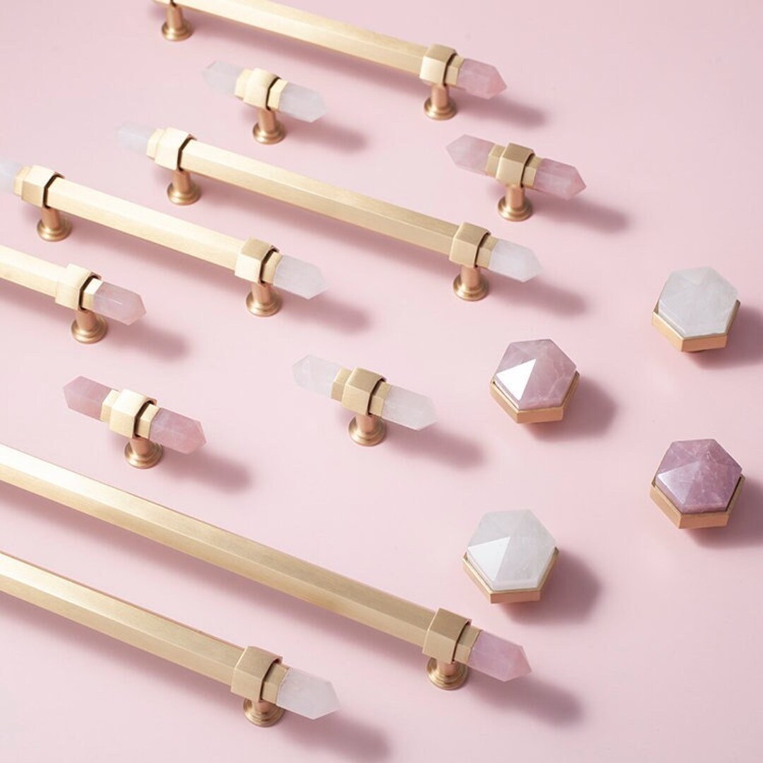 3.858.812.6 Crystal Brass Pull Handle, Brass Wardrobe Door Handle ...