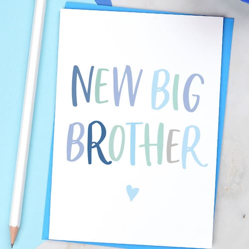 Personalised New Big Brother Card Personalised Brother Cards - Etsy UK