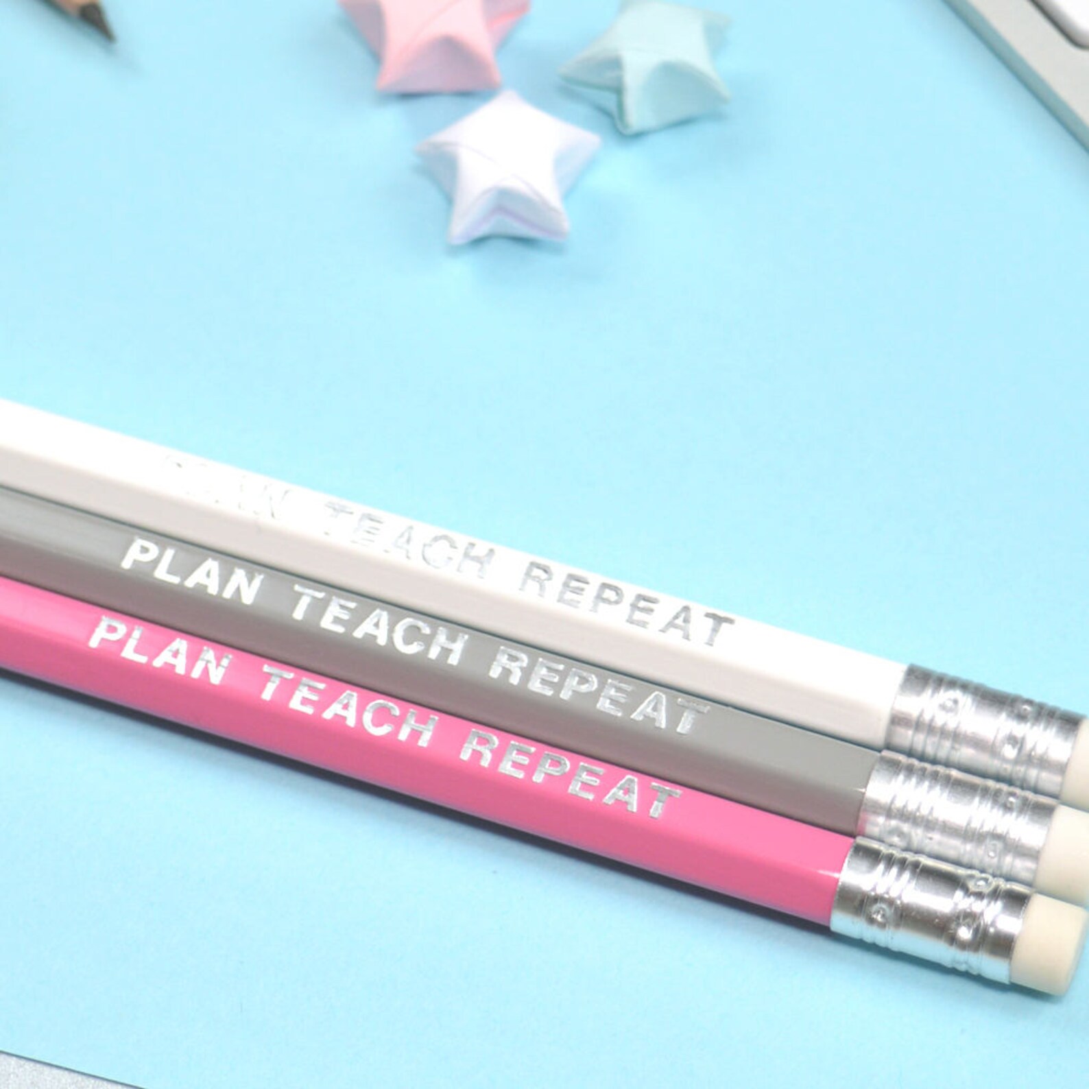 Teacher Pencils Funny Teacher Pencils Slogan Pencils for - Etsy UK
