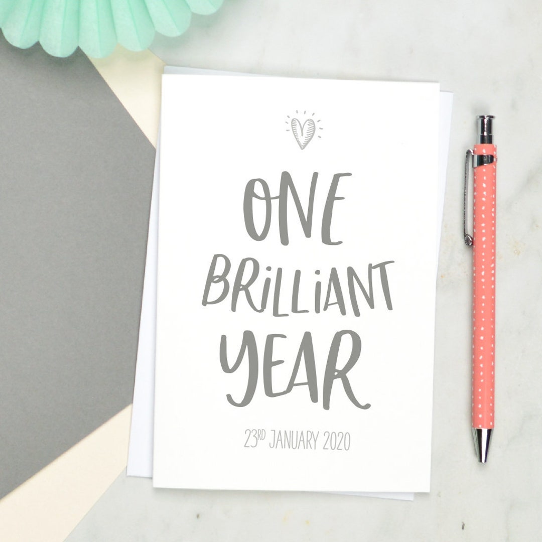 Personalized Anniversary Card: Milestone Celebration - Etsy