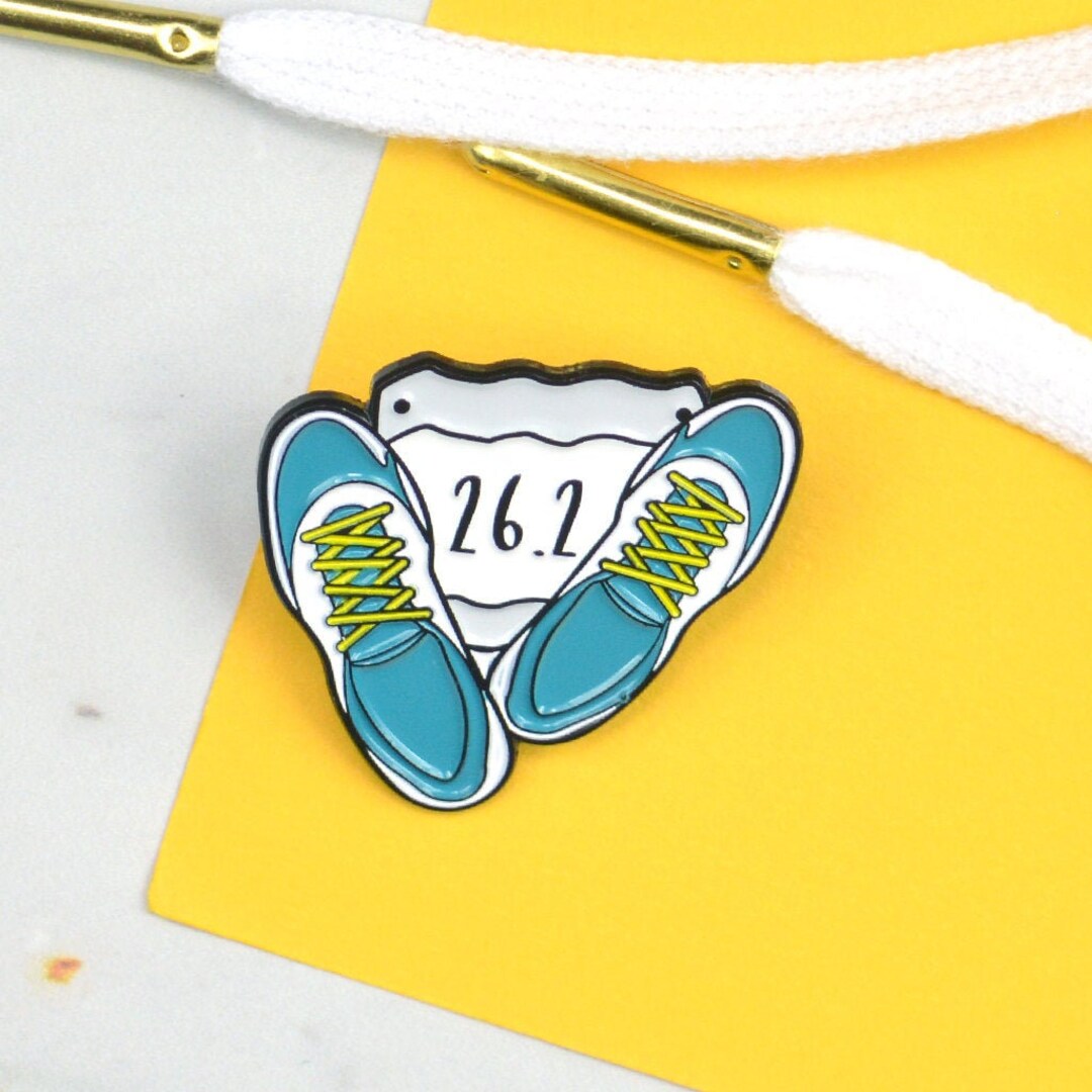 Marathon Runner Enamel Pin Badge: 26.2 Gift - Etsy Australia