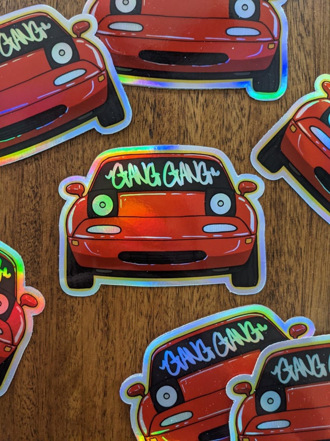 Miata Gang Holographic Sticker - Etsy