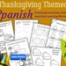Spanish Thanksgiving Worksheets, Coloring Pages, Numbers, Colors ...