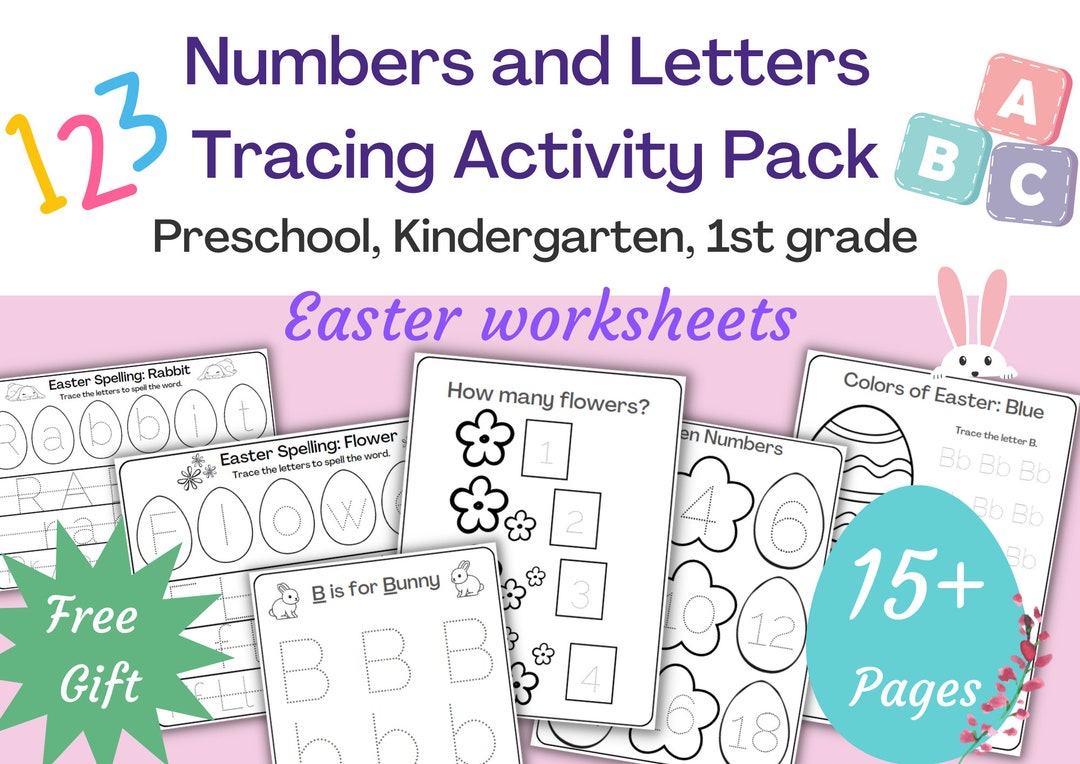 Handwriting Practice, Numbers and Letters Tracing, Counting Activity ...