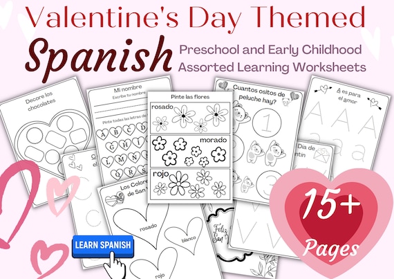 Valentines Day Coloring Pages In Spanish