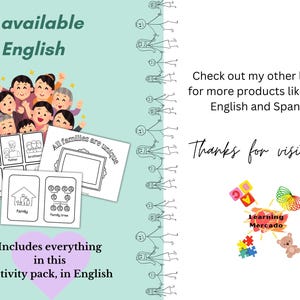 La Familia Spanish Vocabulary Worksheets Preschool Kindergarten First ...