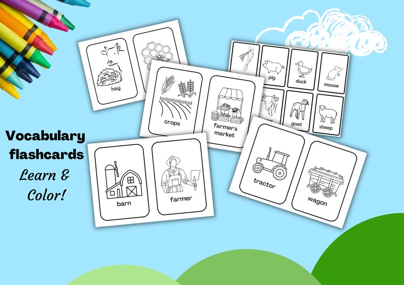 Preschool Worksheets, on the Farm Activity Pack for Kids - Numbers ...