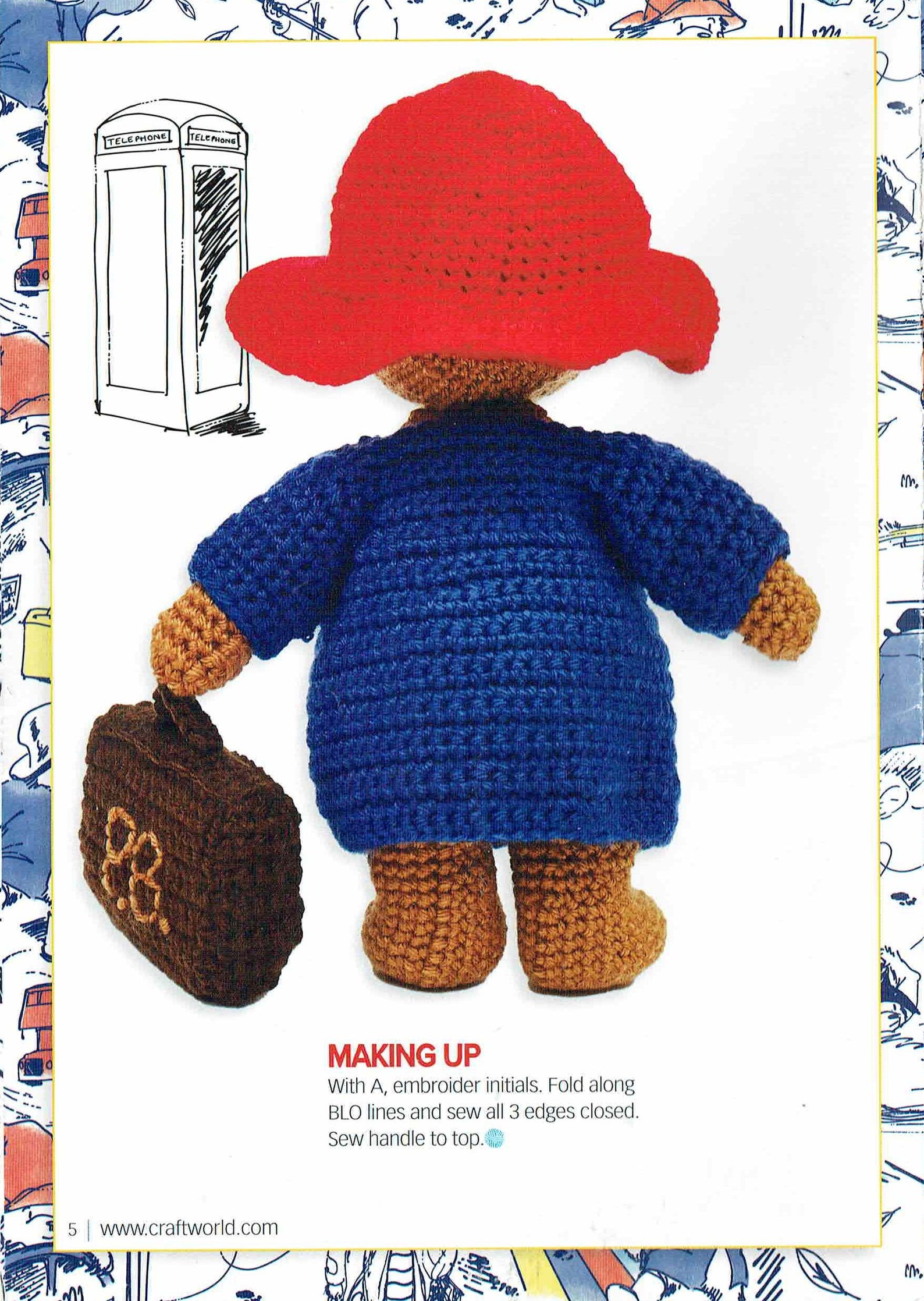 Paddington Bear Toy Crochet Pattern - Etsy