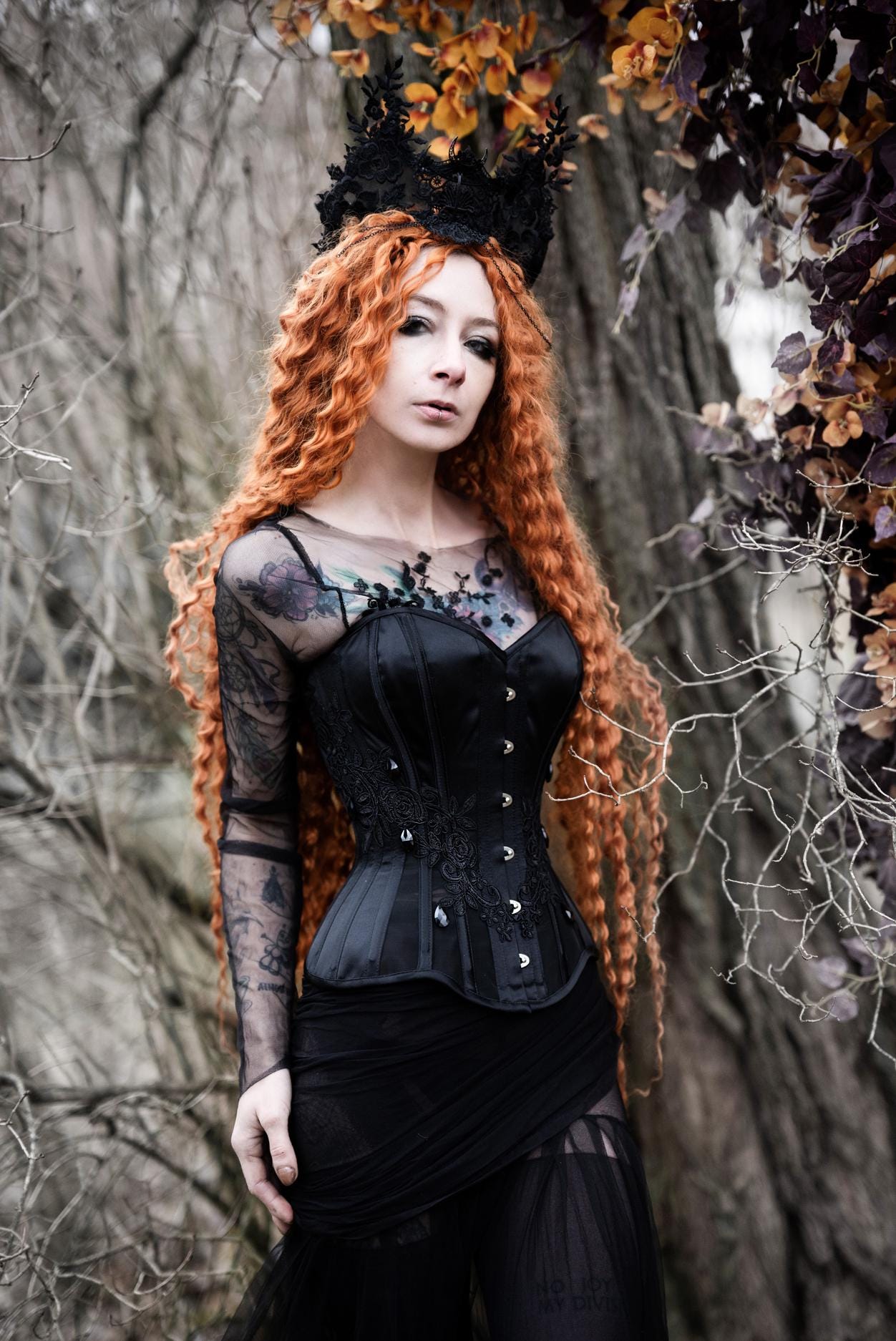 Black Lace Gothic Crown: Evil Queen Vampire Headpiece, Halloween ...