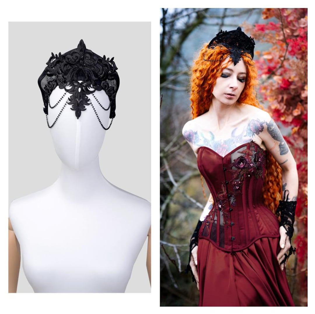 Black Gothic Crown, Evil Queen Headpiece, Cosplay Tiara - Etsy
