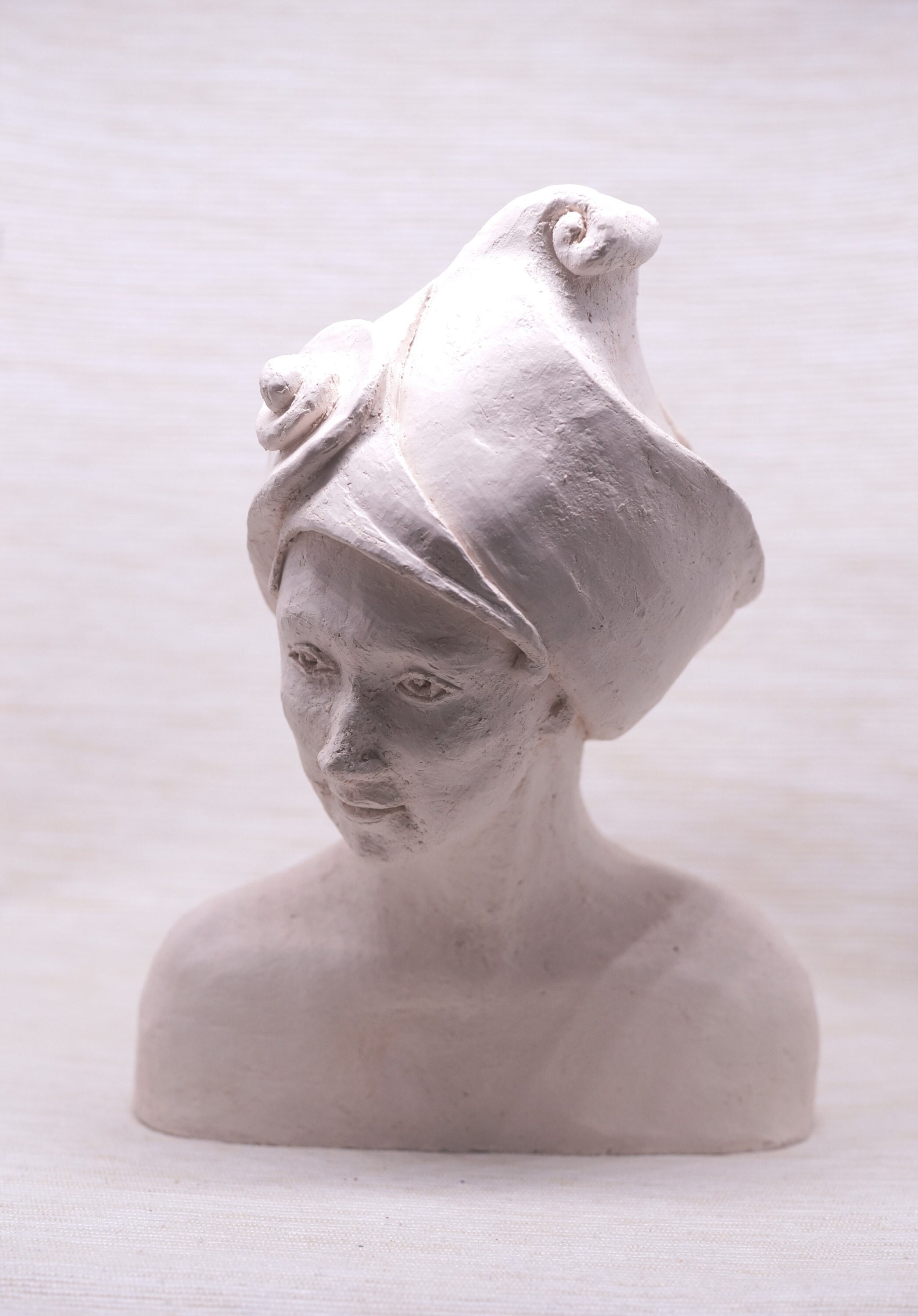 Woman Bust Clay Sculpture 414 - Etsy