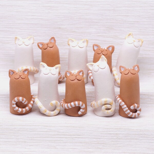 Clay Cat - Etsy