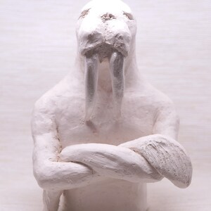 Walrus Man - Hybrid Portrait - Small Sculpture - Man Bust #430 - Etsy