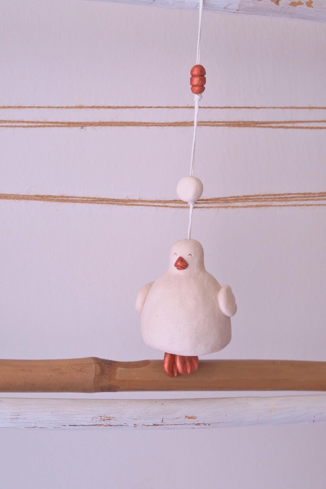 Bird Bell - Clay Bell - Ceramic Bell - Bird Bell - Figurative Bell ...