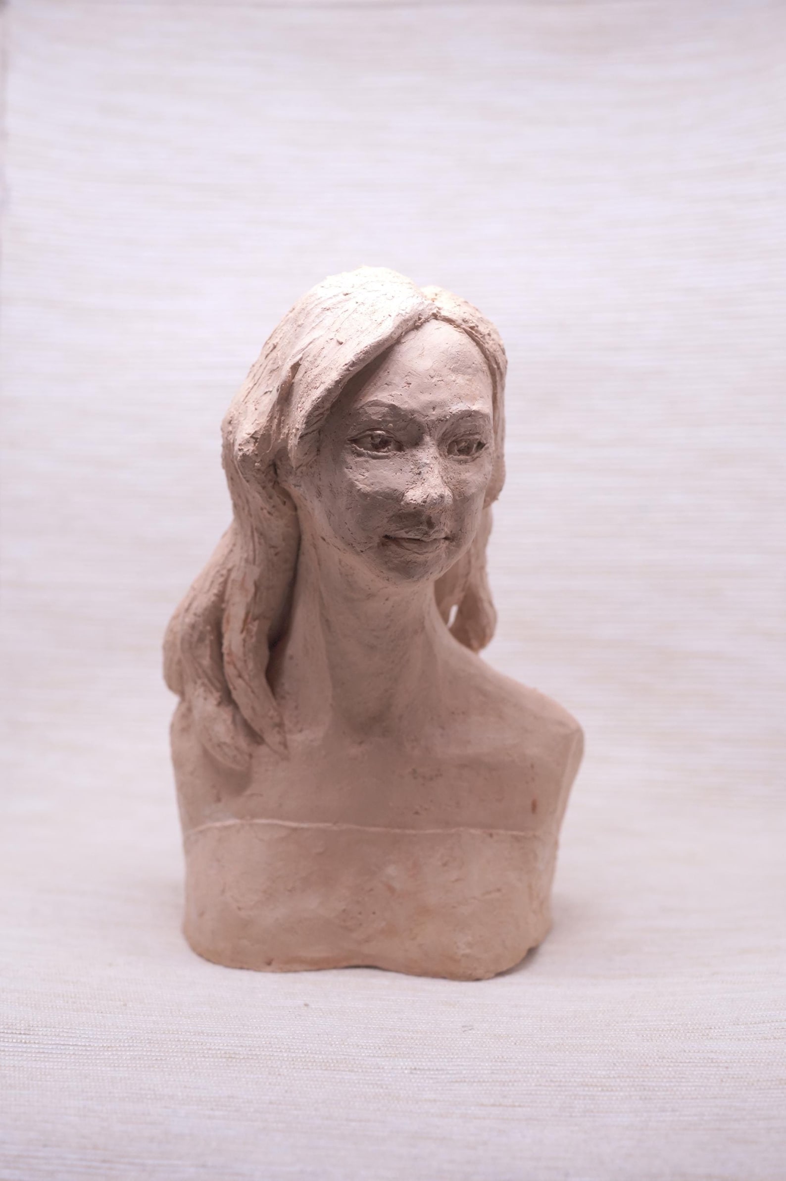 Handmade Ceramic Woman Bust – Expressive Clay Sculpture – Rustic ...