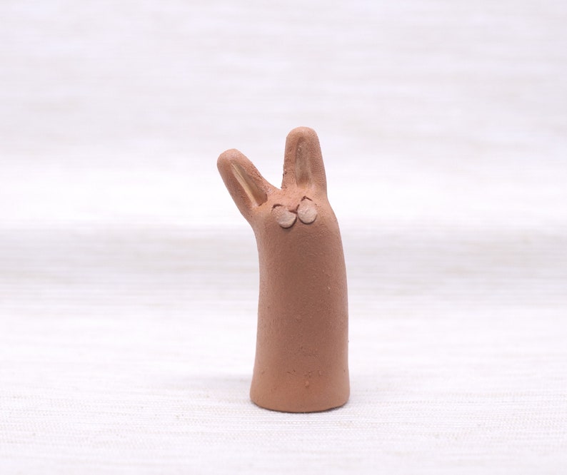Bunnies Clay Bunny Rabbit Figurine Bunny Miniatures | Etsy