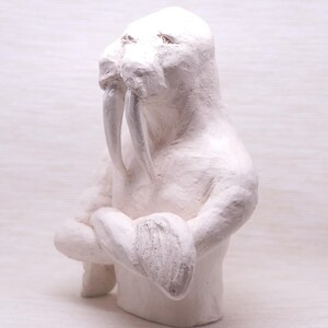 Walrus Man - Hybrid Portrait - Small Sculpture - Man Bust #430 - Etsy