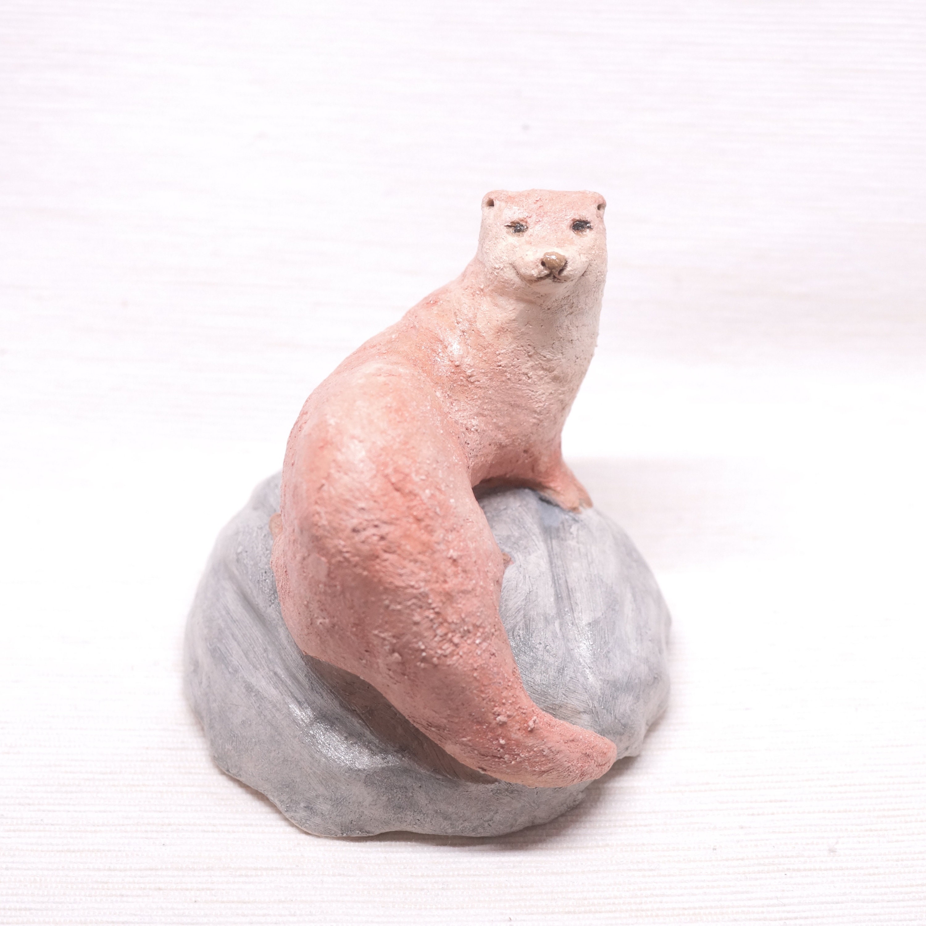 Otter Figurine Clay Otter River Otter Otter Totem - Etsy