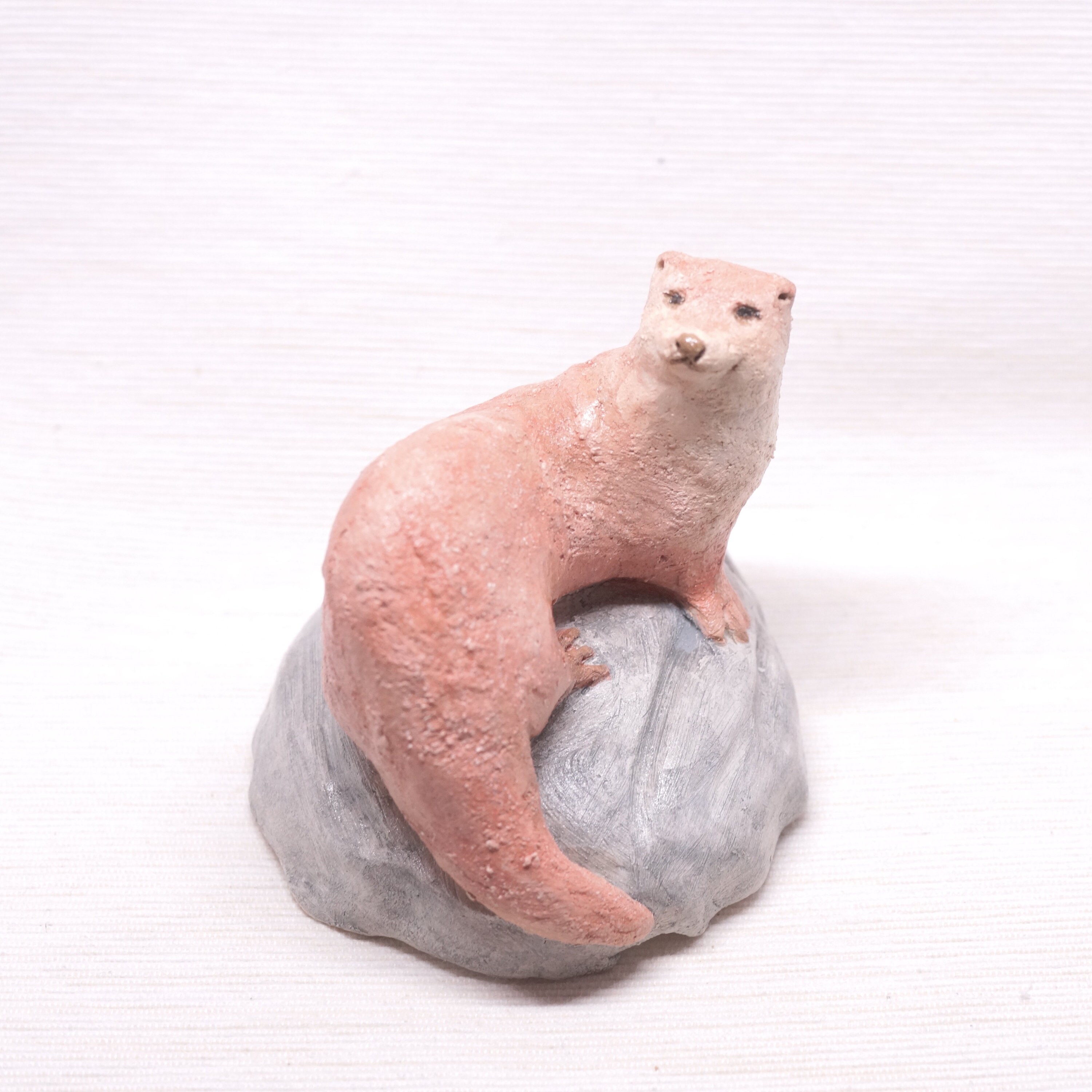 Otter Figurine Clay Otter River Otter Otter Totem - Etsy