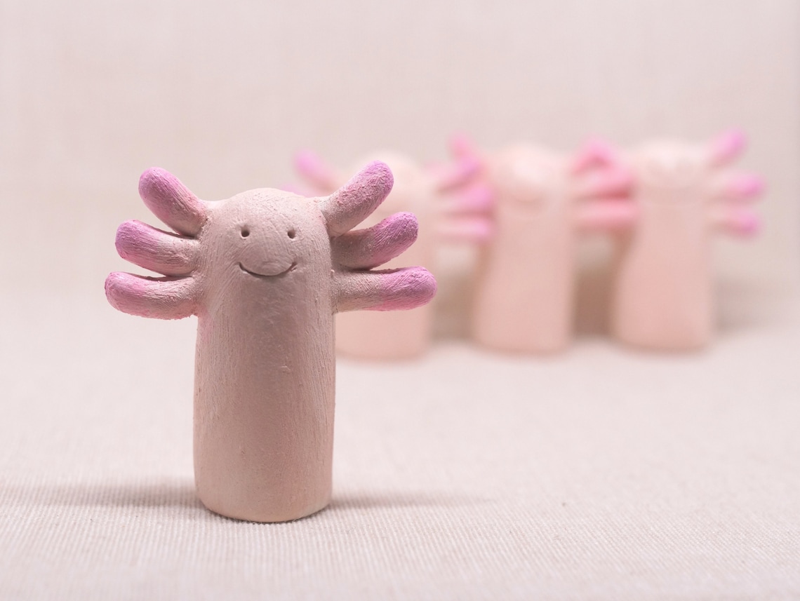 Axolotl Clay Axolotl Axolotl Figurine Axolotl Totem | Etsy Canada