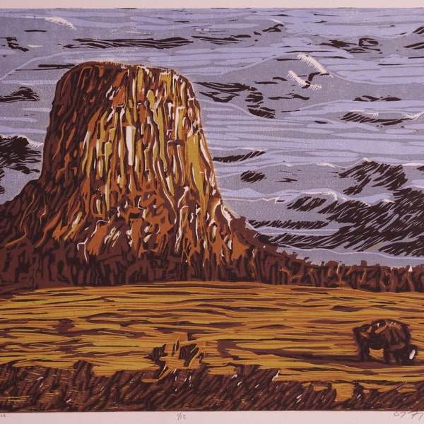 Reduction Woodcut - Etsy