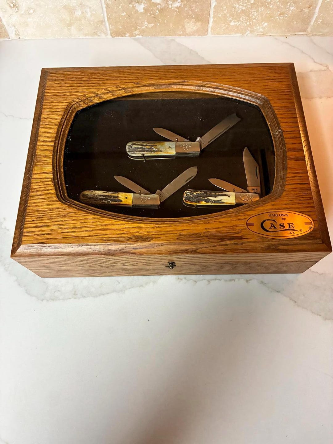 Case XX Collectible Barlow Folding Knife Set With Wooden Display Box - Etsy