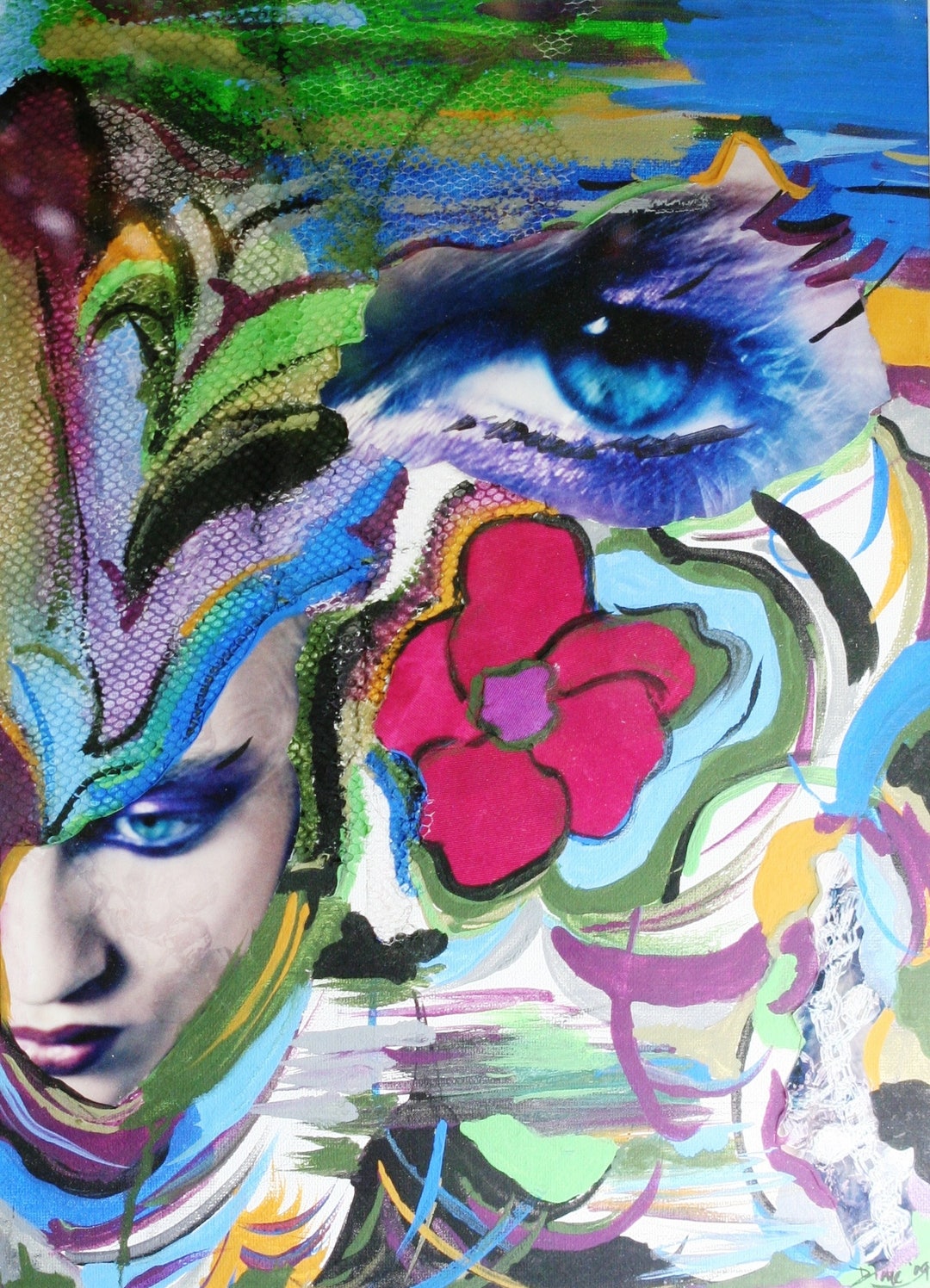 Art Photo - Mixed Media Collage - Chaos - Etsy