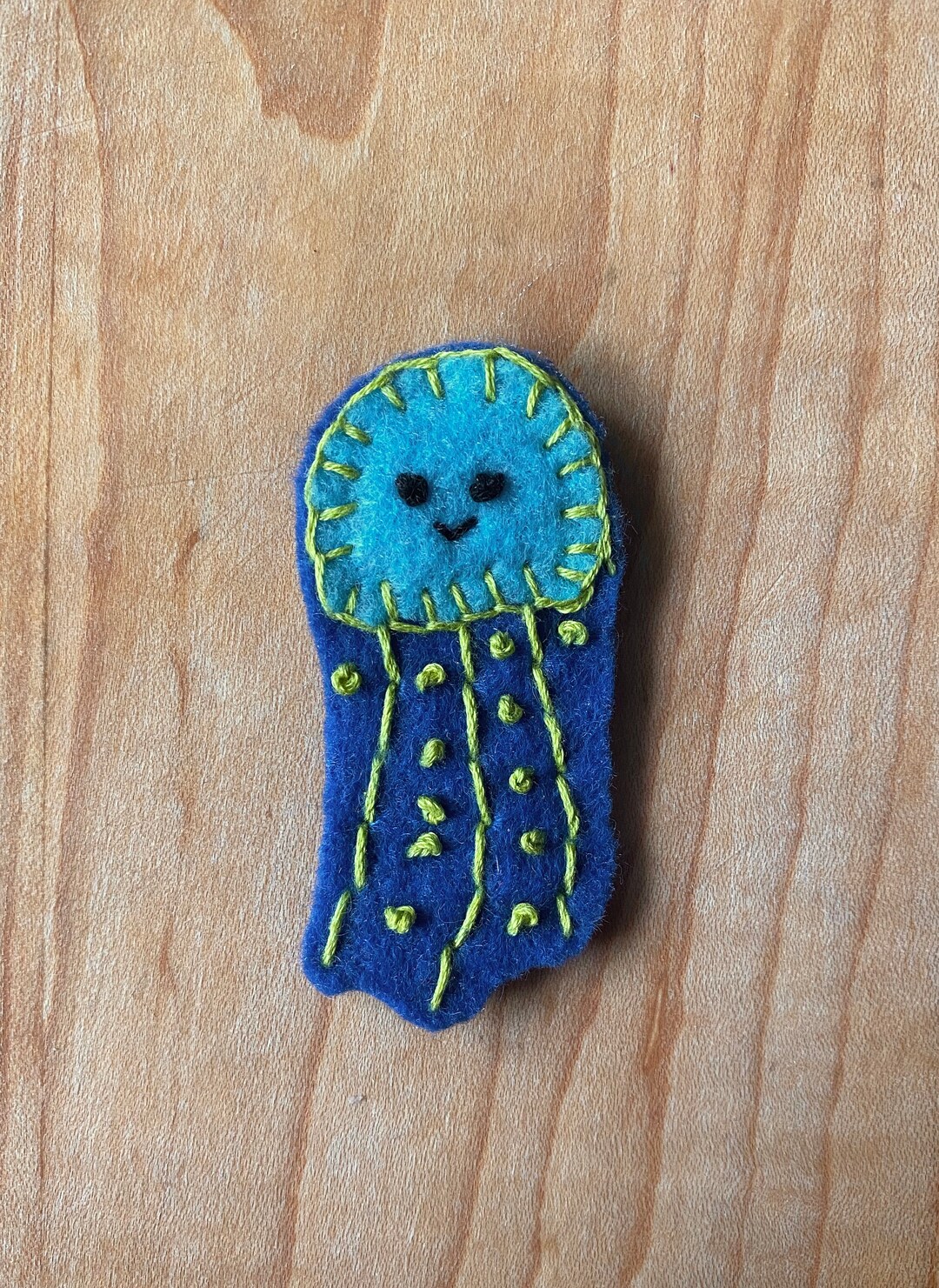 Hand Stitched Jellyfish Patch - Etsy