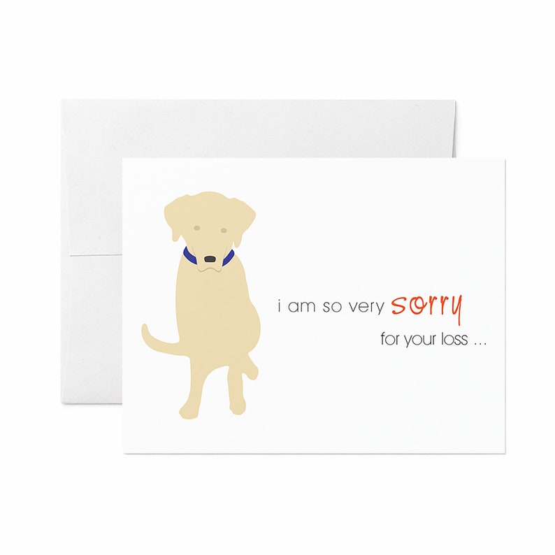Labrador Card - Drake Speaks Sympathy Card - Etsy
