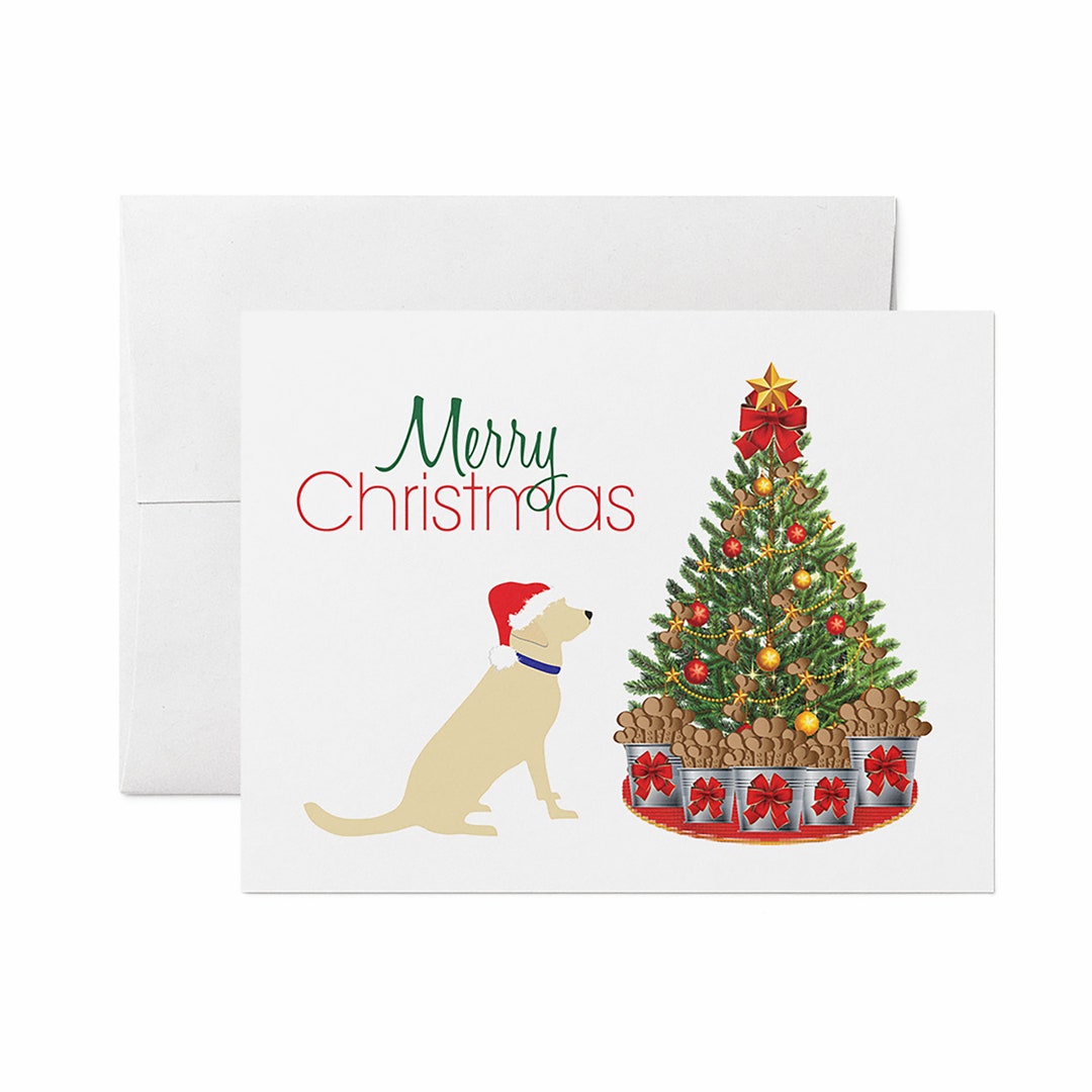 Yellow Labrador Christmas Cards: Dog Lover Holiday Greetings - Etsy